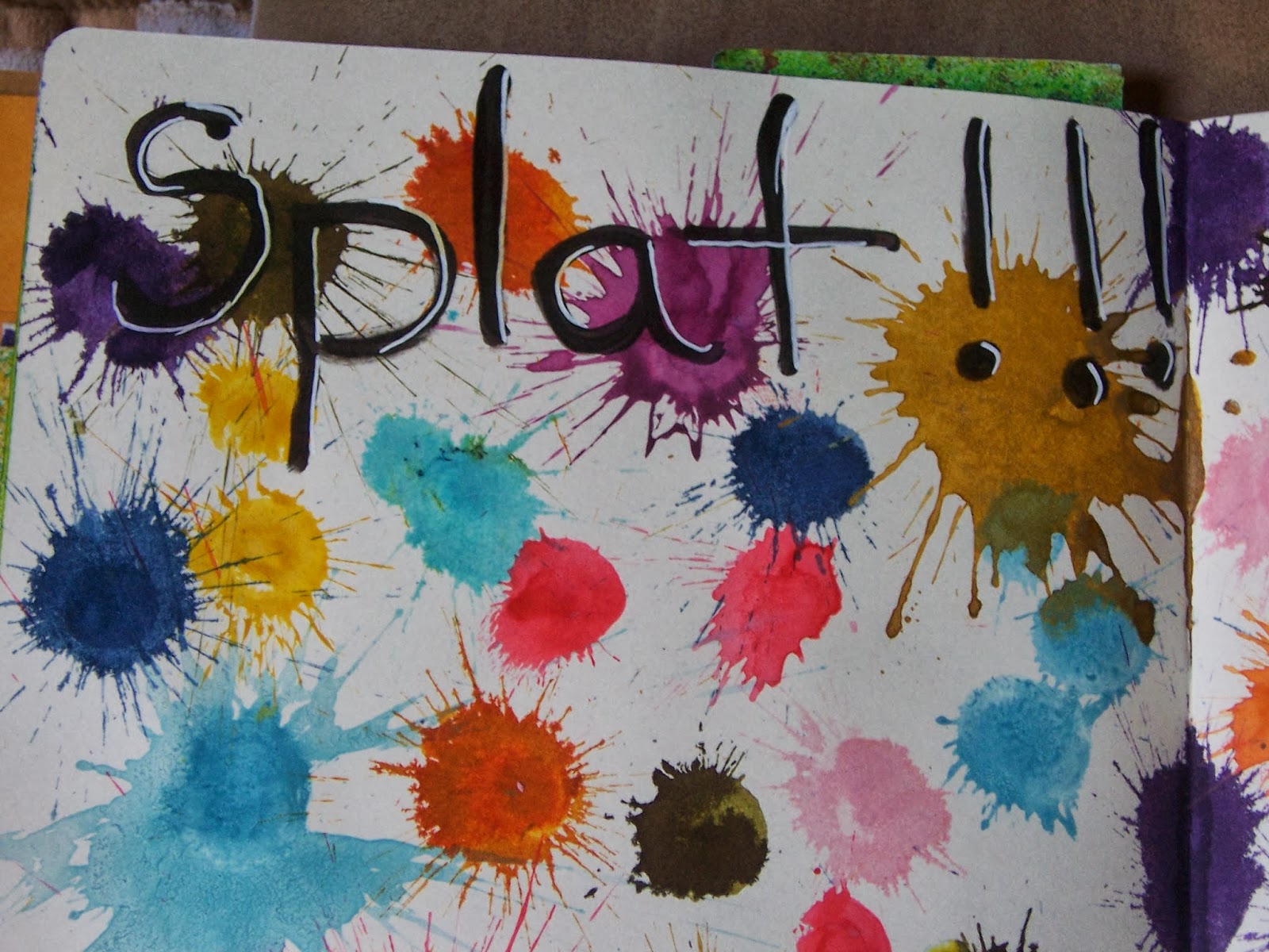 Creative Chooke: Just a little journal Splatting!