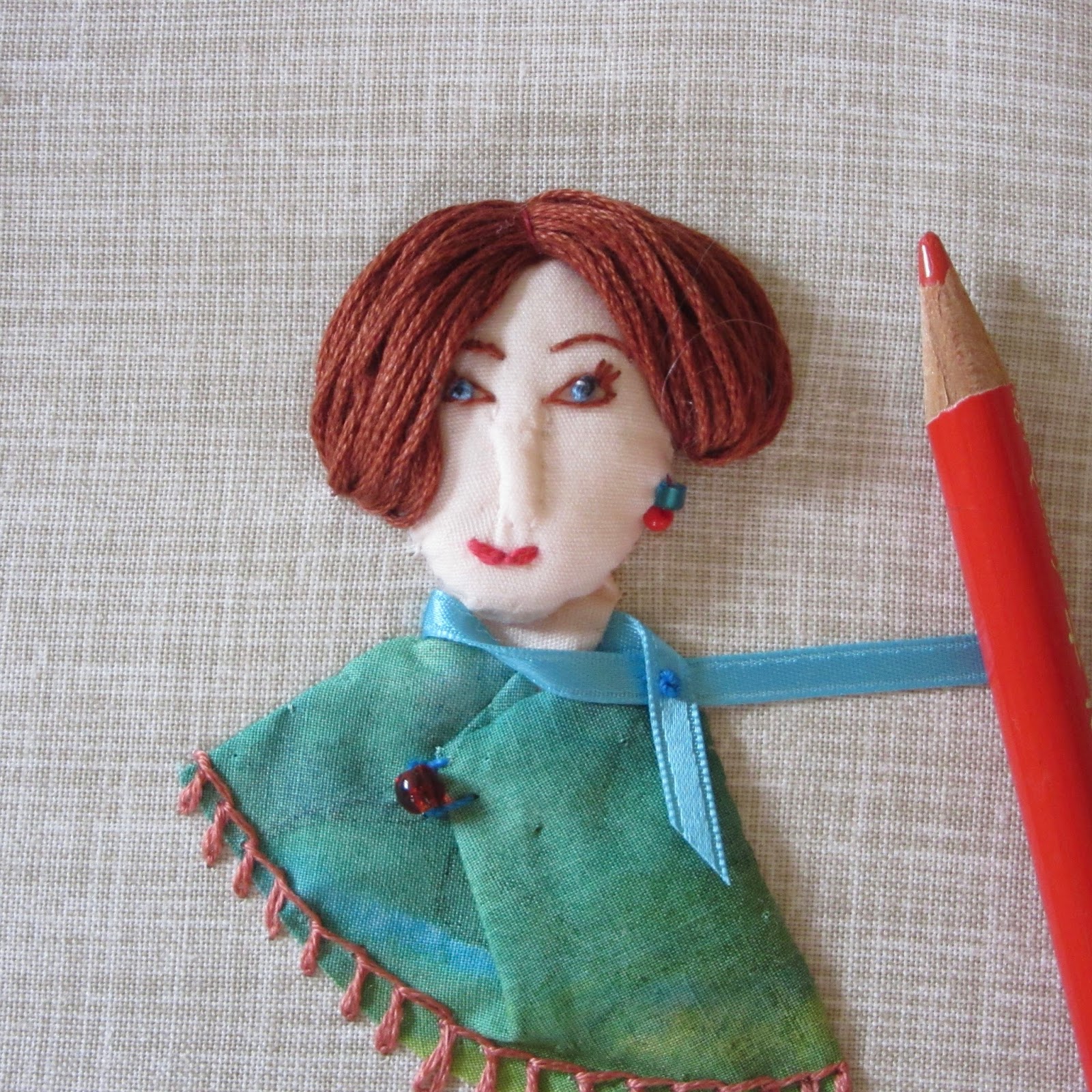 Queenie's Needlework: Stumpwork Portrait Tutorial