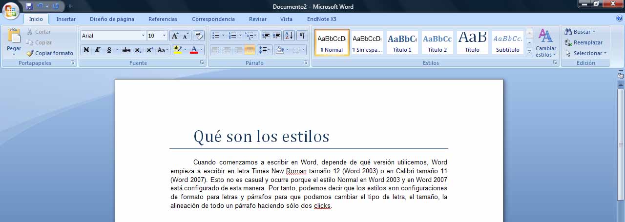 Tutoriales de word y otros programas: Tutorial sobre los Estilos en ...