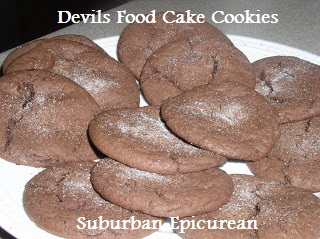 Suburban Epicurean: Devils Food Cake Cookies
