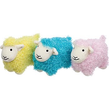 Matty's Chew: PETCO Curly Sheep Plush Dog Toy