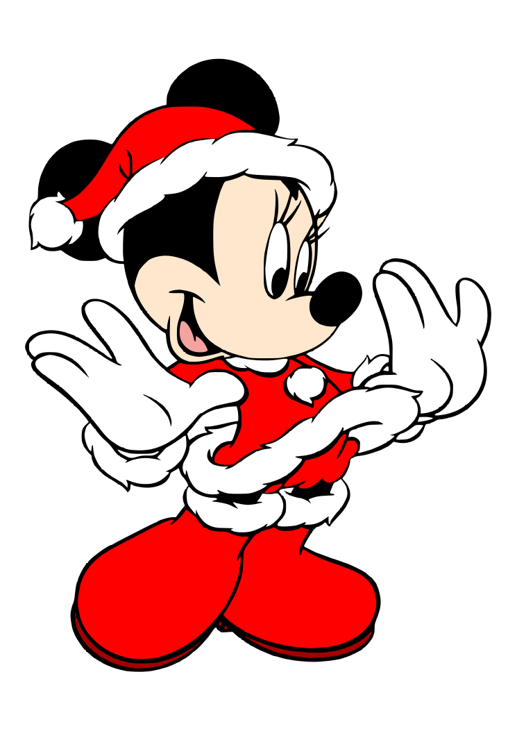 Dibujos para Colorear, Pintar , imprimir.....: MICKEY MOUSE NAVIDAD