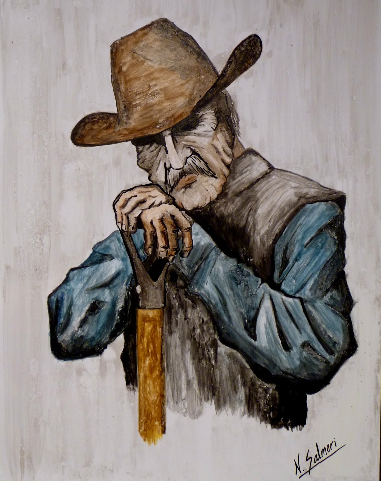 N. Salmeri: Forastero (tintas, acuarelas)