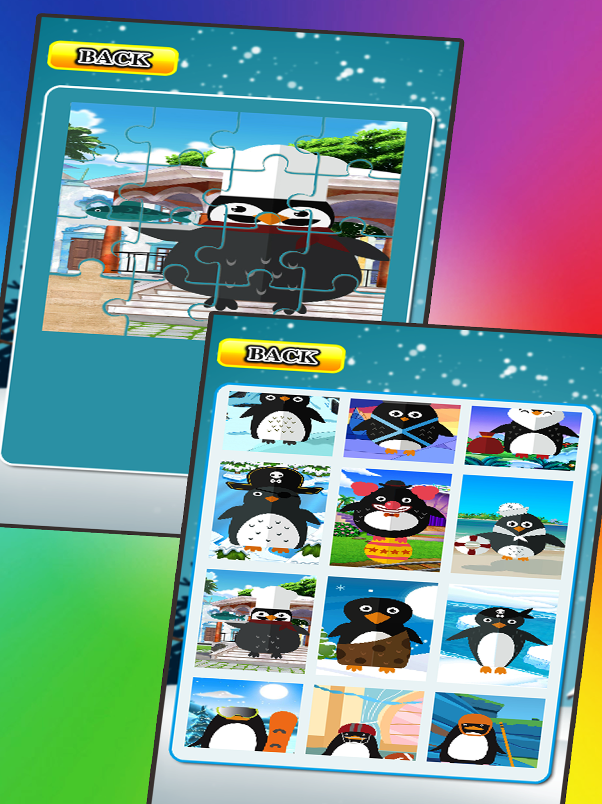 Mini Penguin Jigsaw Puzzle Fun Game