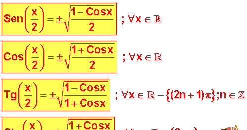 ANGULO MITAD TRIGONOMETRÍA EJERCICIOS RESUELTOS IDENTIDADES ...