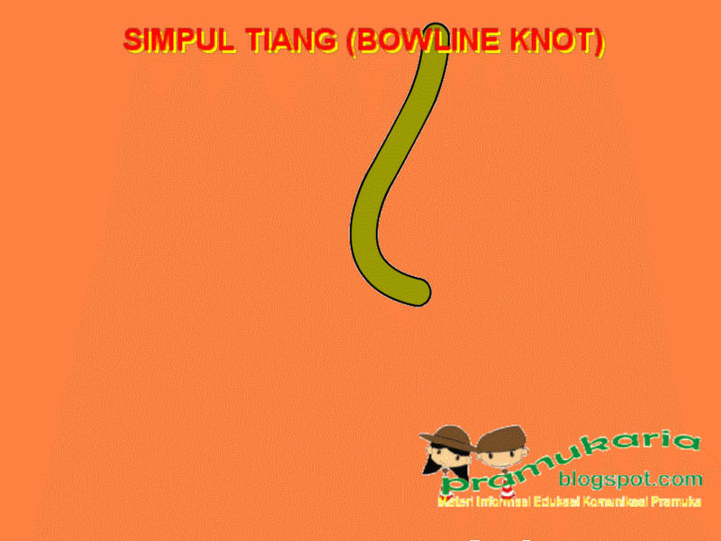 TUNAS SMARAK: Membuat Simpul Tiang atau Bowline Knot