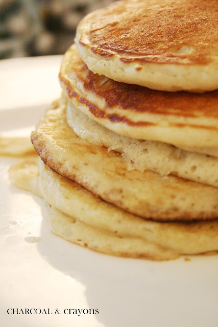 Charcoal and Crayons: The First Pancake