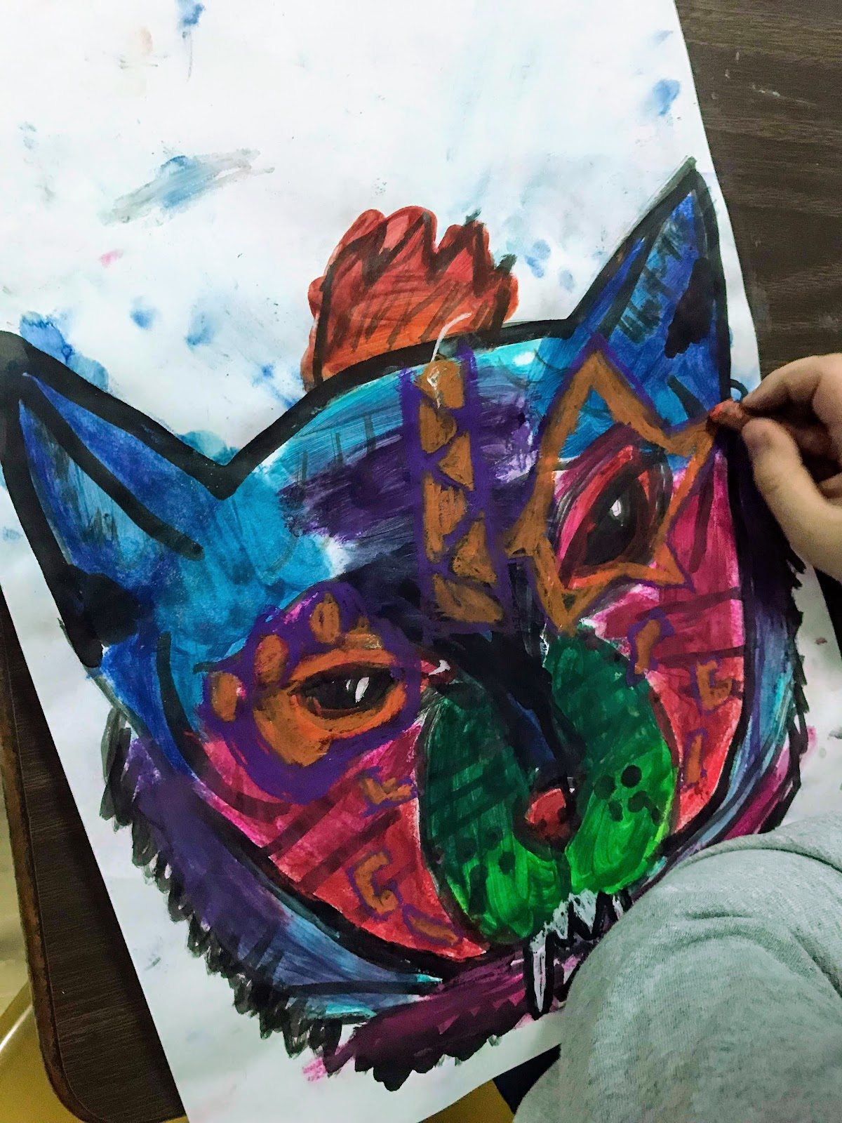 Elements of the Art Room: 4th grade Dean Russo inspired Bengal Tiger