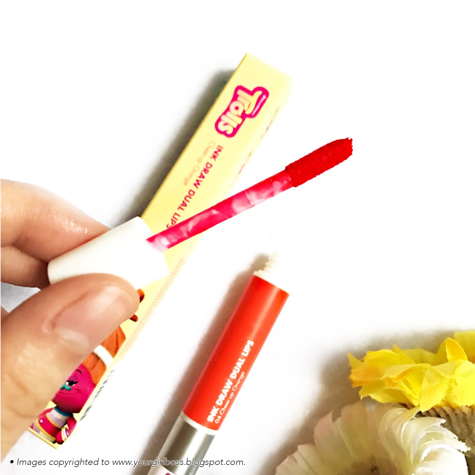 The Face Shop Trolls Ink Draw Dual Lips Review - Jean Kuah's Beauty Blog