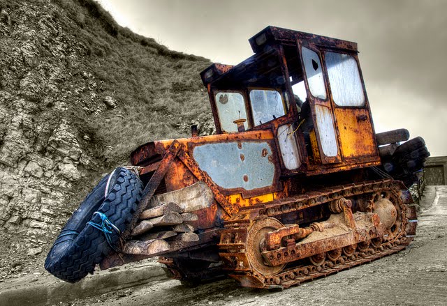 Mike Dent's Abstract and Other Photography Blog: Old Digger at Flamborough