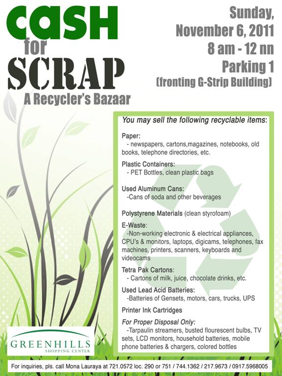 Gifts and Graces Fair Trade Foundation: Cash for Scrap: A Recycler's Bazaar