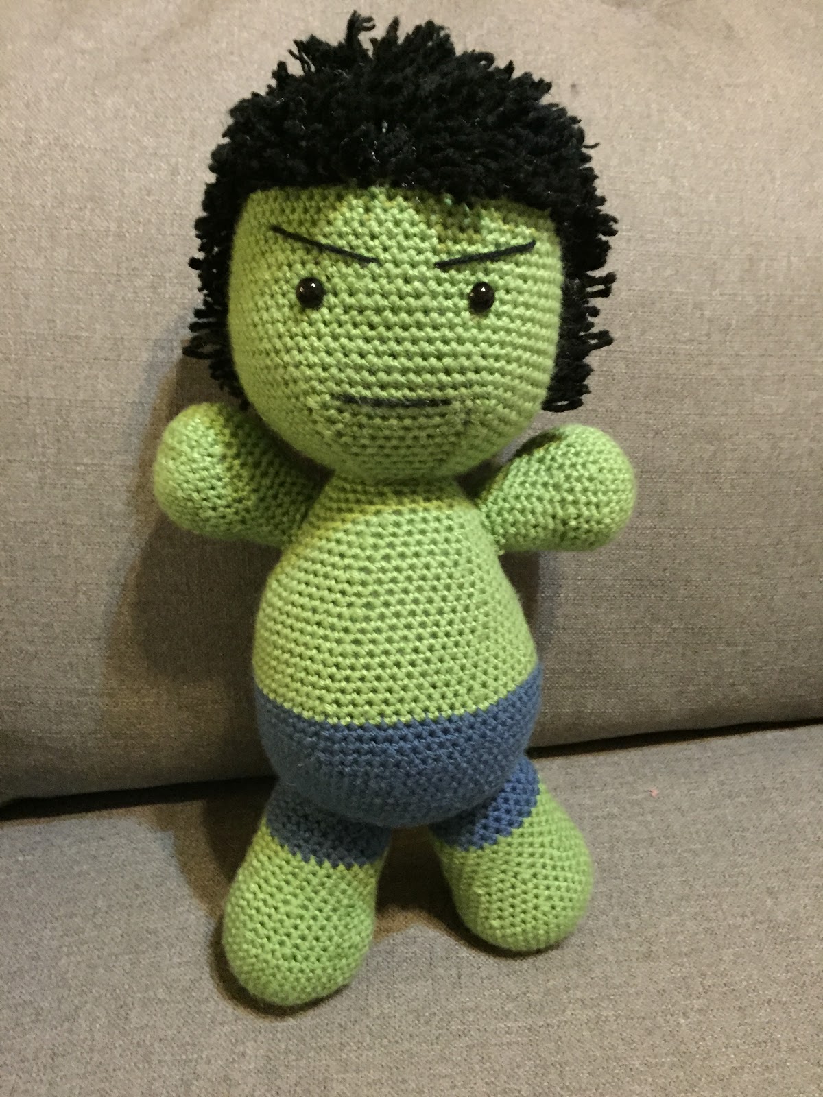 fletcher's crochet lab: Finished Hulk and new project