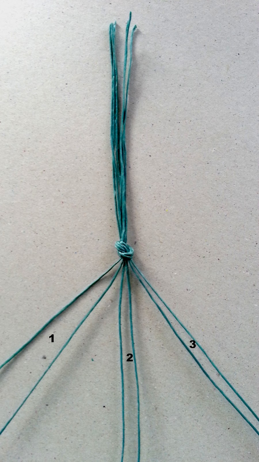 Ecocrafta Macrame : Snake knot bracelet