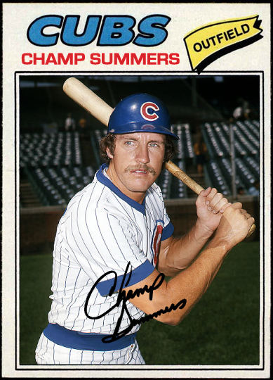 WHEN TOPPS HAD (BASE)BALLS!: MISSING IN ACTION- 1977 CHAMP SUMMERS