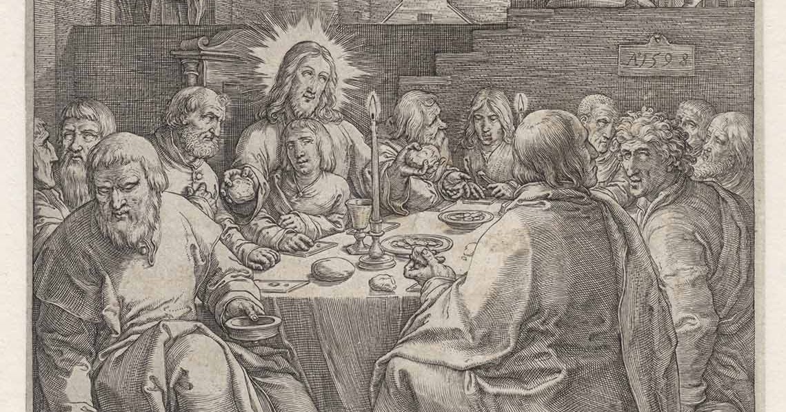 Prints and Principles: Hendrik Goltzius' engraving, "The Last Supper", 1598