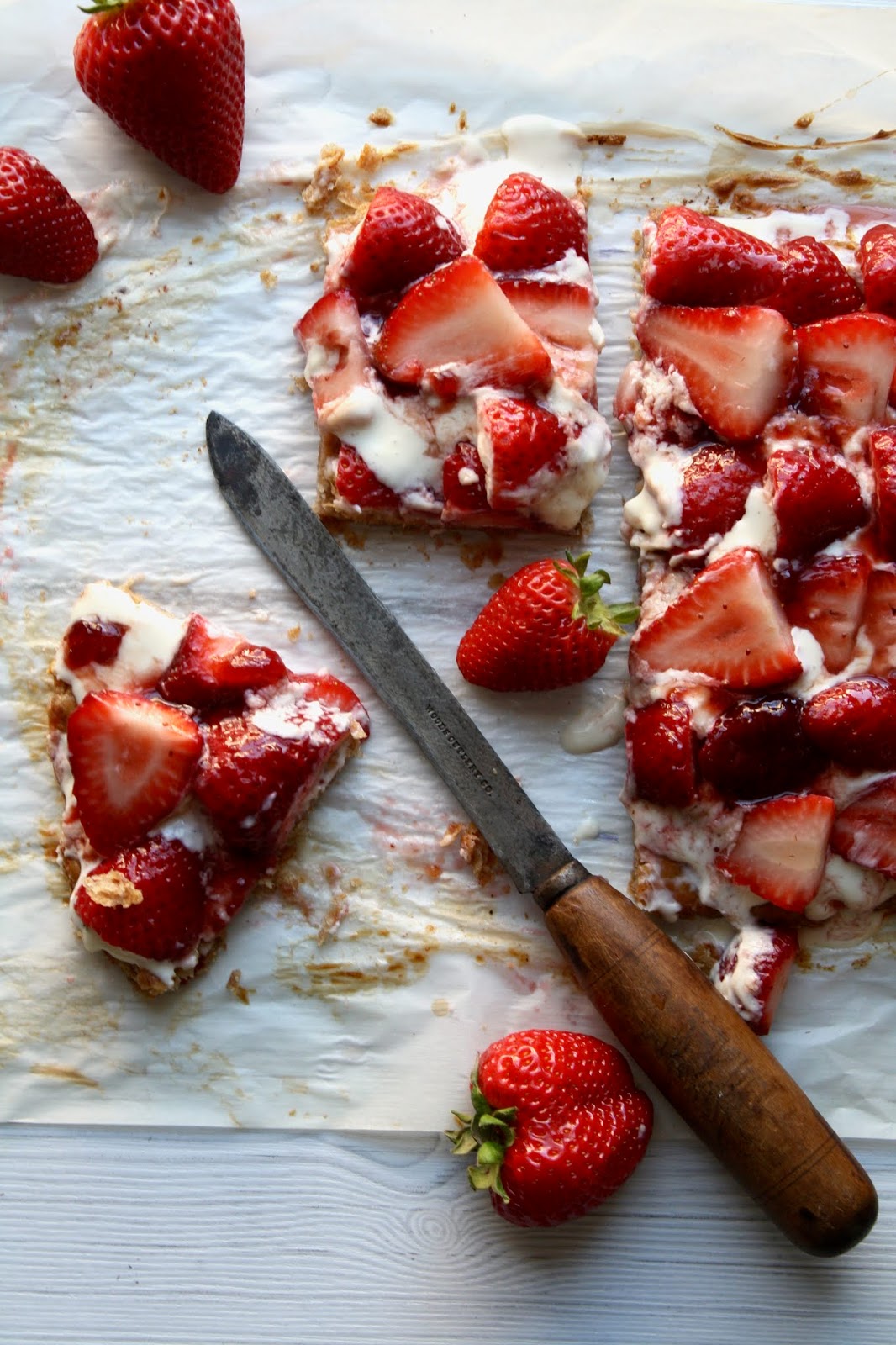 salted sugared spiced™: Rustic Strawberry Slab Tart