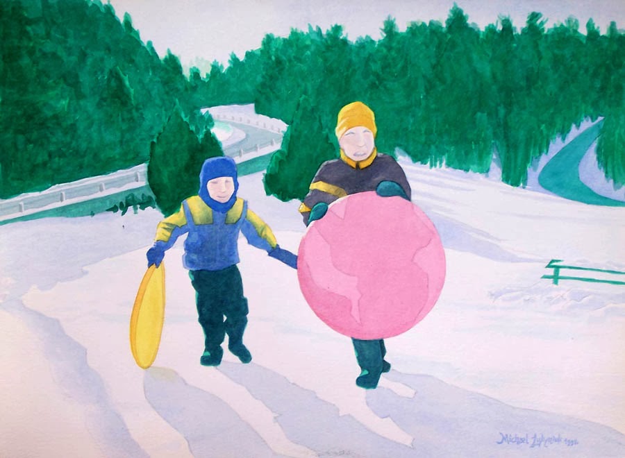 Michael's Scroll: Sliding at Rockliffe Park /Glisser au parc Rockliffe