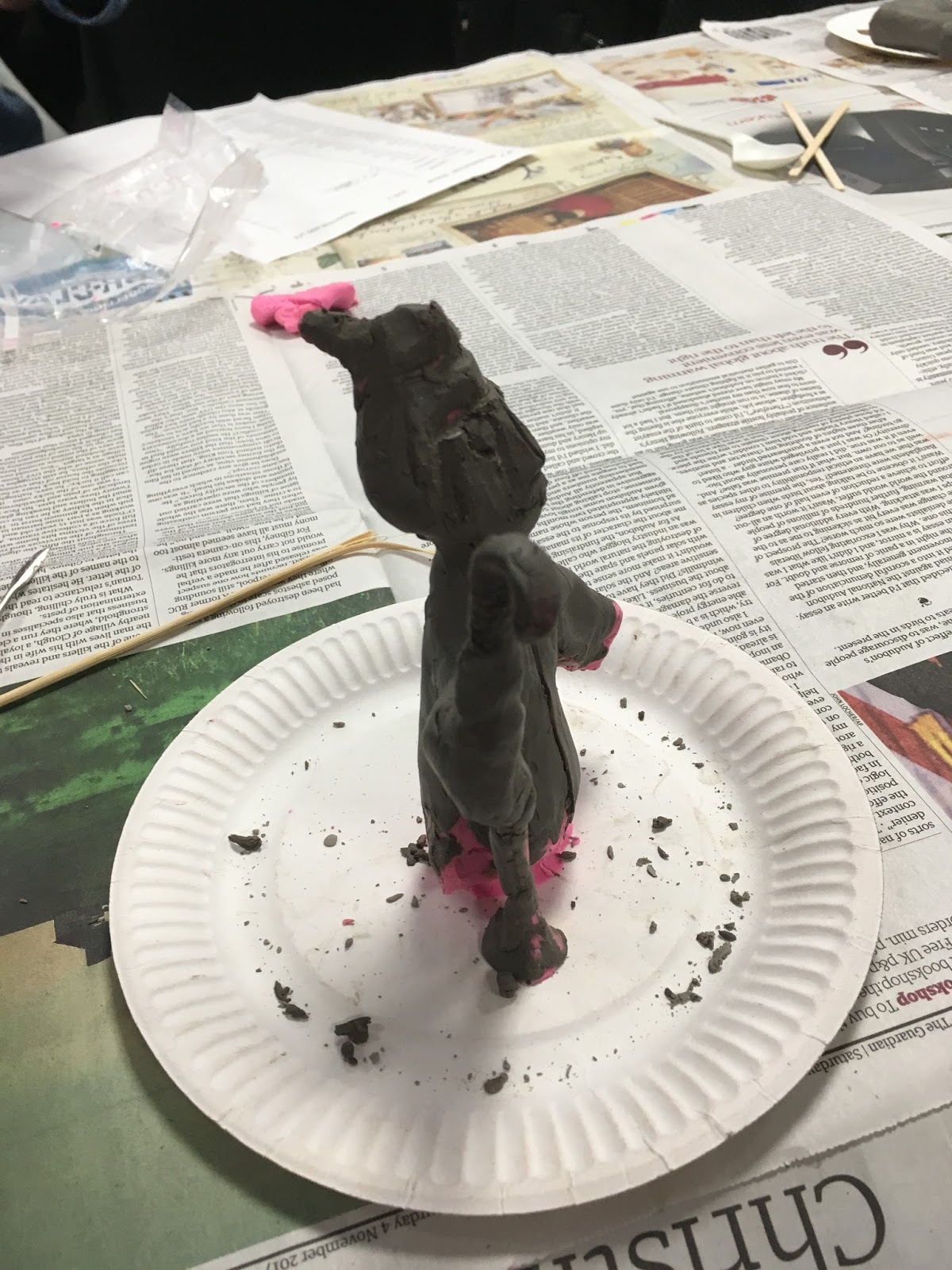 Louise Isabel Gillies: Atoms Clay Model