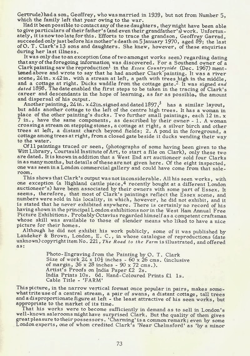 O.T. Clark British Painter 1850-1921