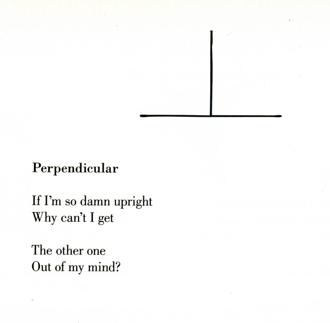 Intersections -- Poetry with Mathematics: Perpendicularity -- a ...