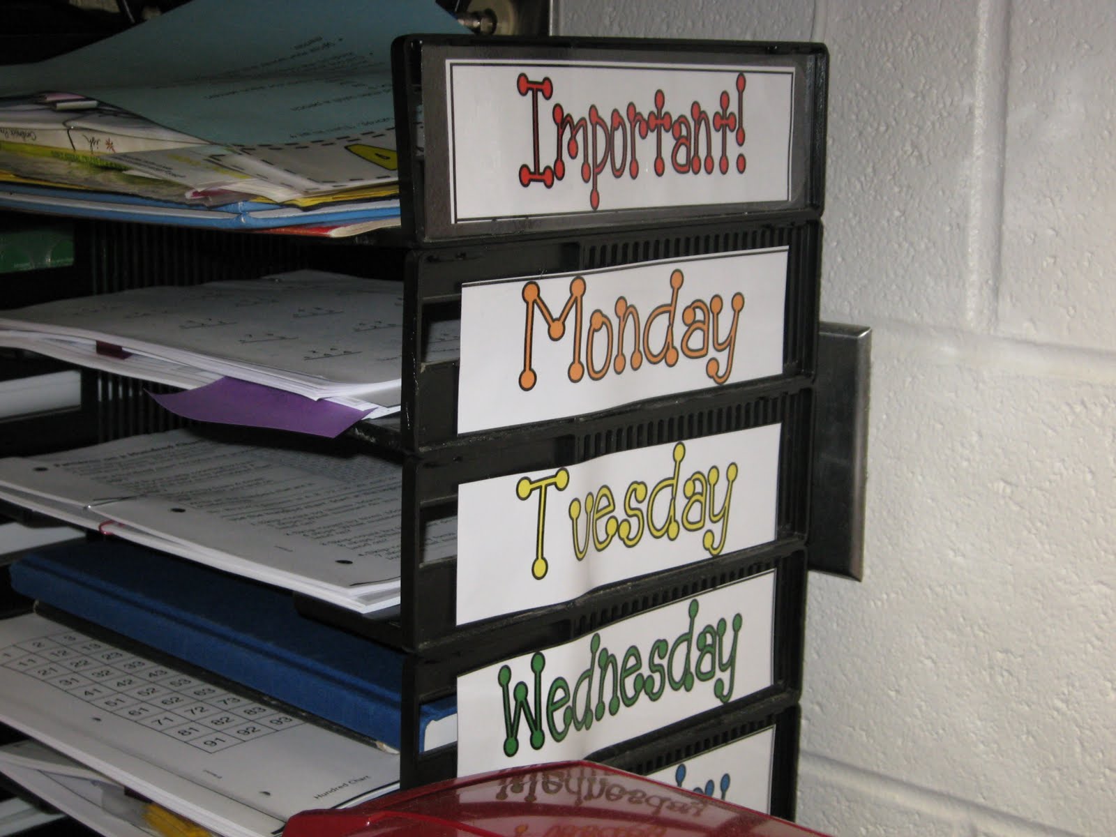 Organization Week: Schedule Cards and File Organization – Mandy's Tips ...