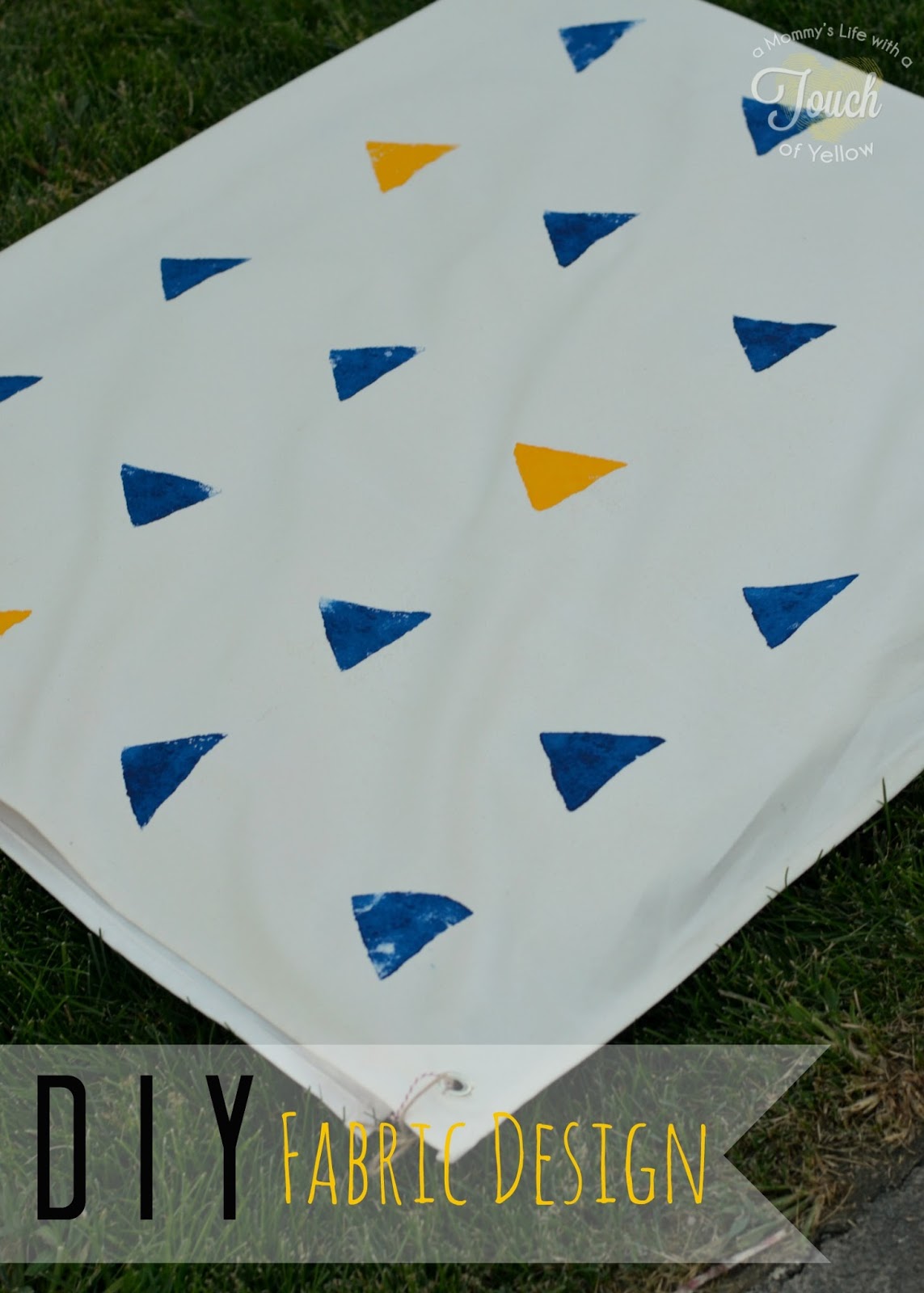 A mommy's life...with a touch of YELLOW: DIY Fabric Design {Tutorial}