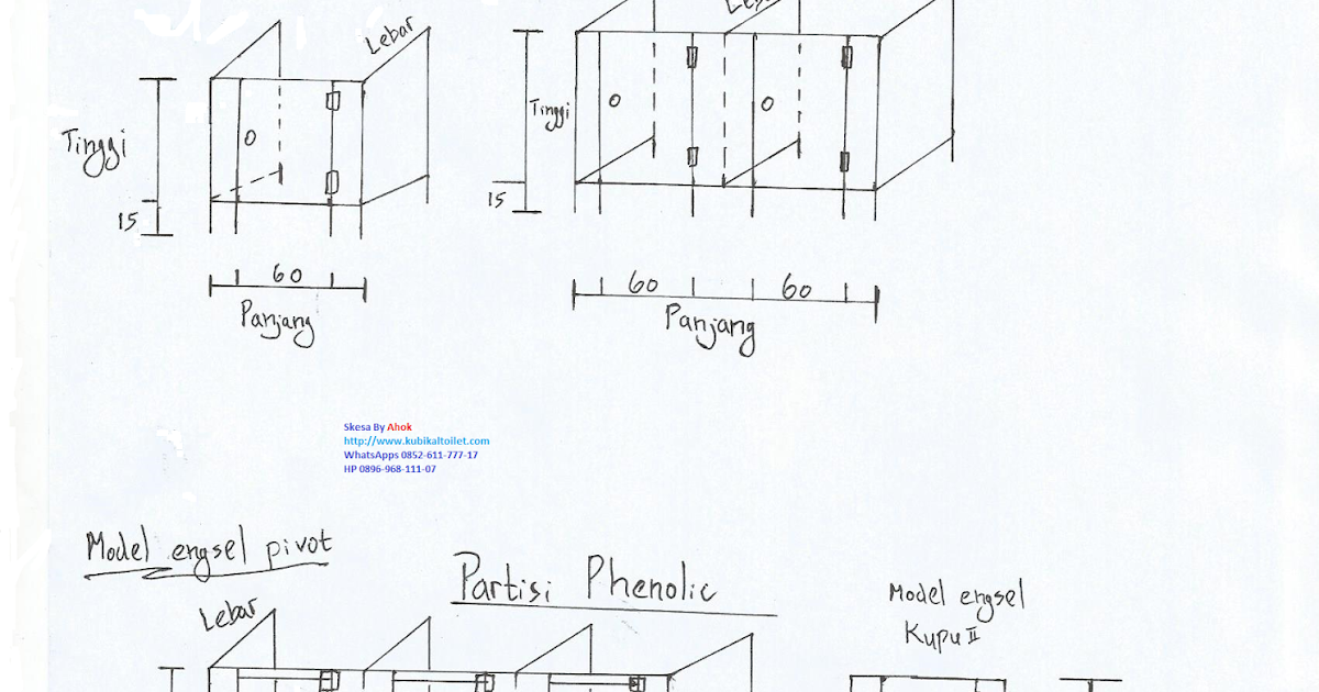 Skesa Partisi Toilet PVC, Cubicle Toilet Phenolic, Glass Cubicle Toilet ...