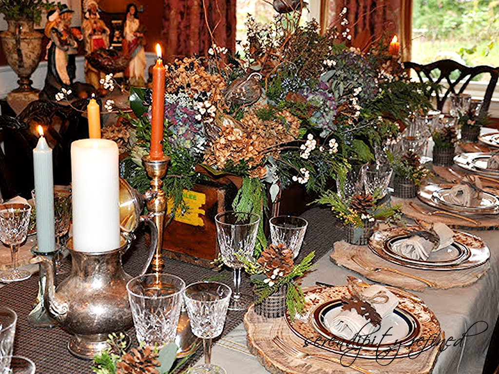 Serendipity Refined Blog: Behind the scenes - Thanksgiving Tablescape.