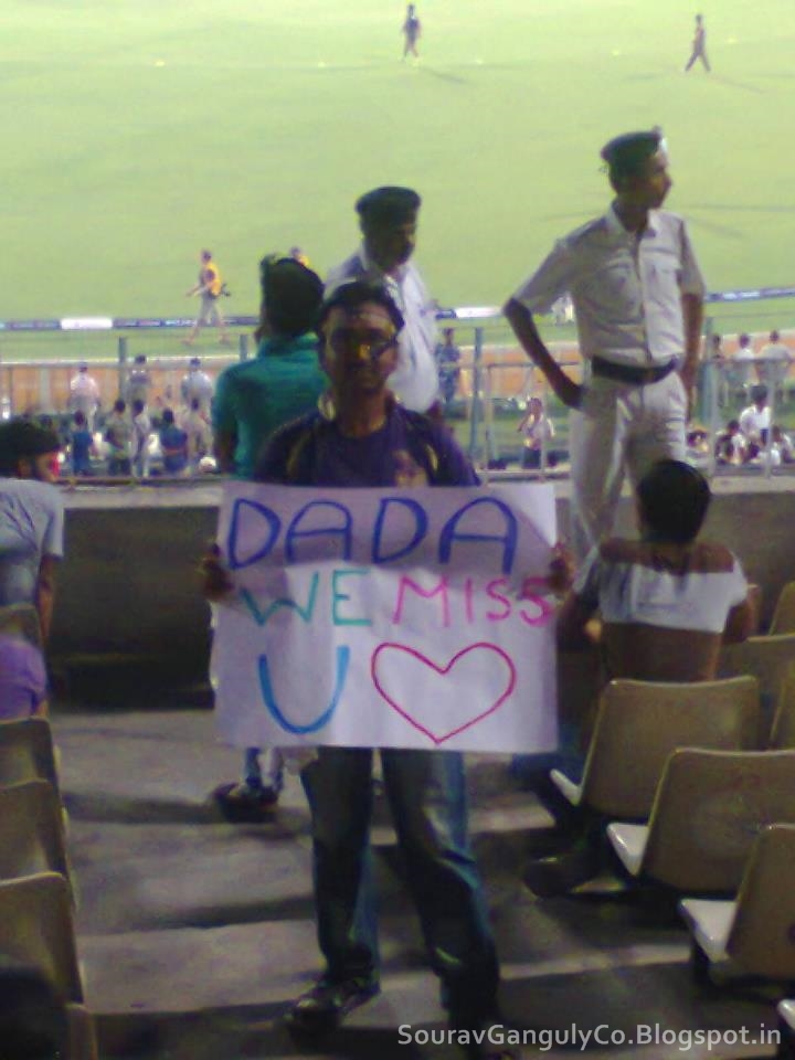 Pics : Fans With Sourav Ganguly Banners/Posters Across Stadiums in ...