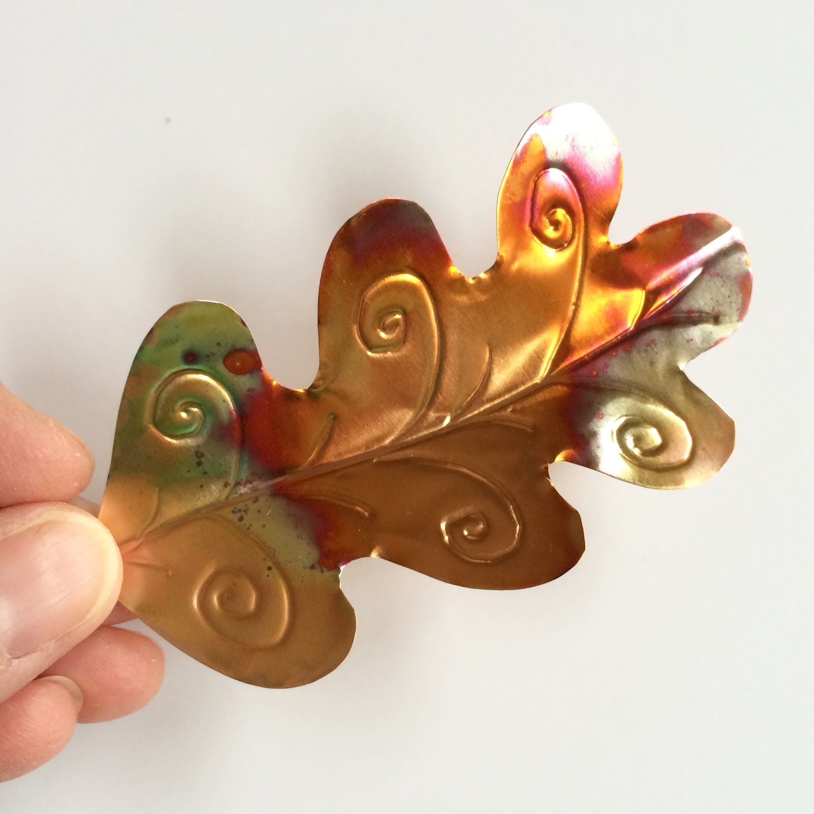 Making Copper Leaves, A Picture Tutorial (Yay it's finally Fall!)