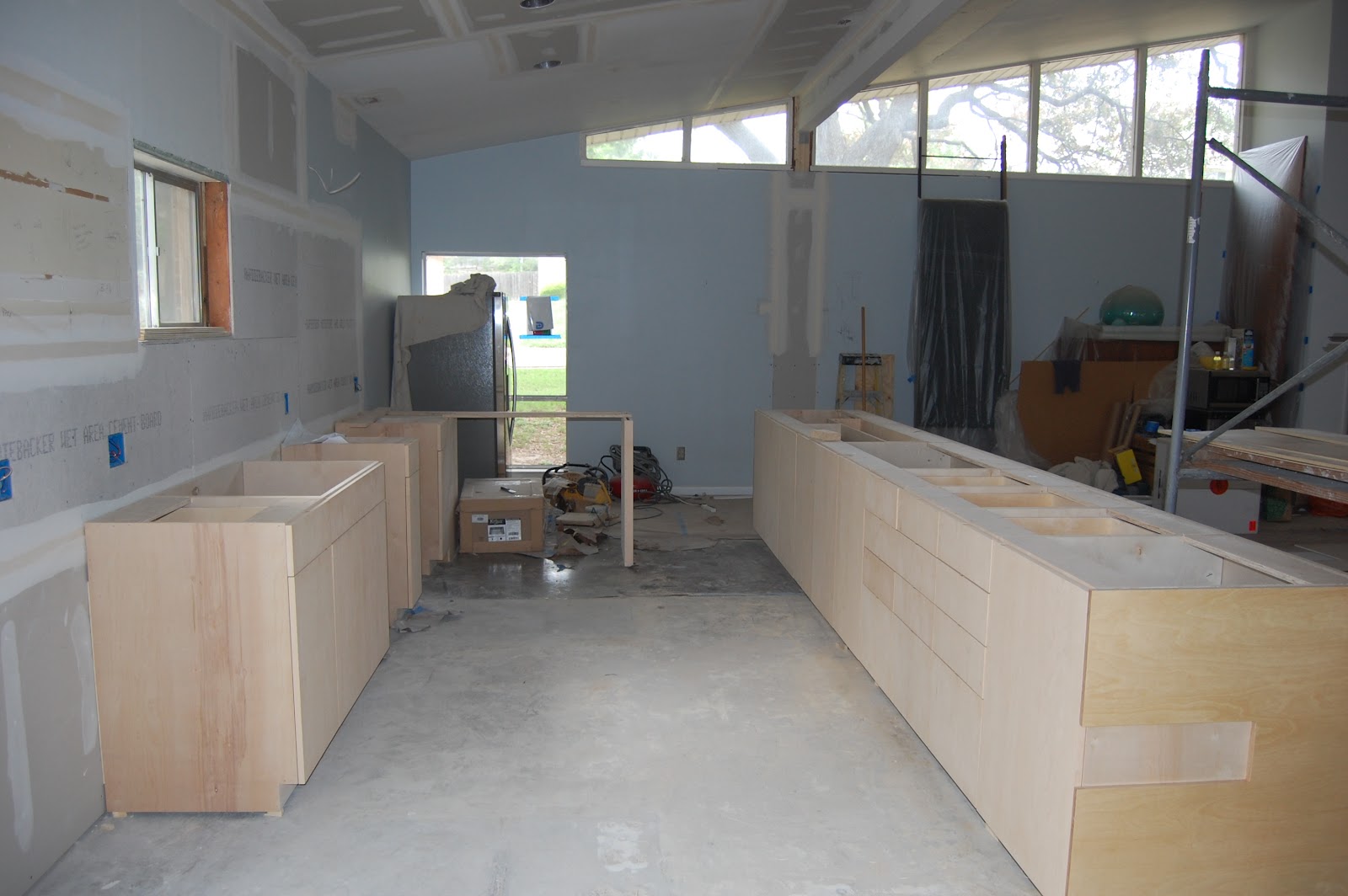 Quadrille: Kitchen Renovation Weeks 4, 5, 6: Drywall, Cabinets and ...