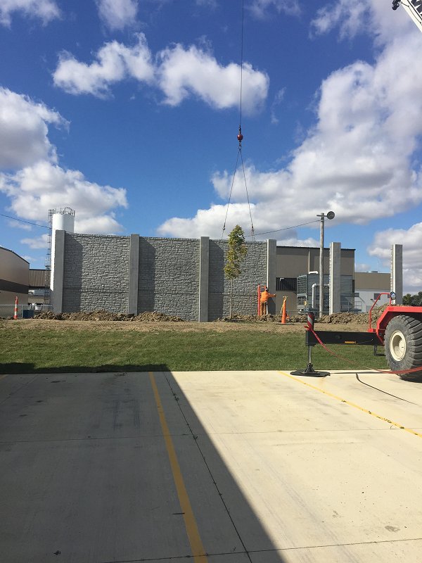 Crest Precast Concrete: Precast Security and Screen wall installation ...