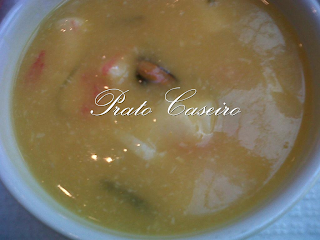 Prato Caseiro: Sopa rica de frutos do mar