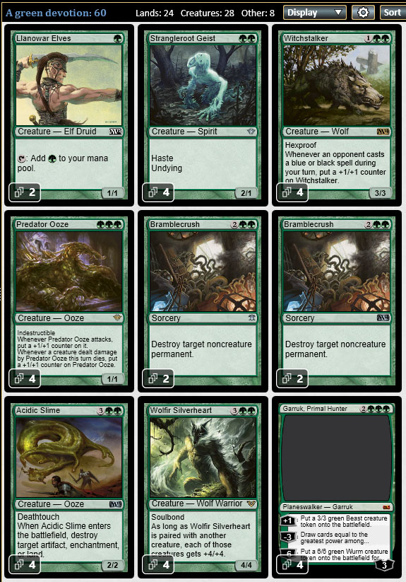Magic the Gathering Adventures: [Modern] Green Devotion 20 Solitaire ...