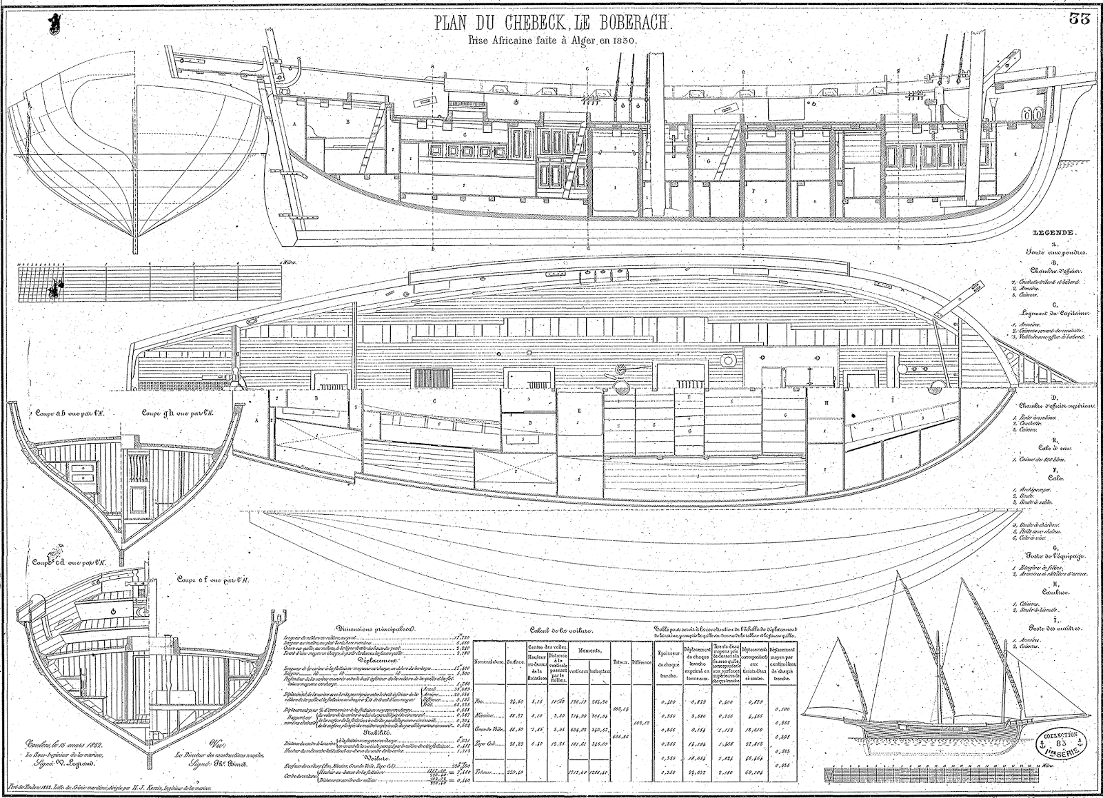 Quinze marins sur le bahut du mort...: plan du chebek