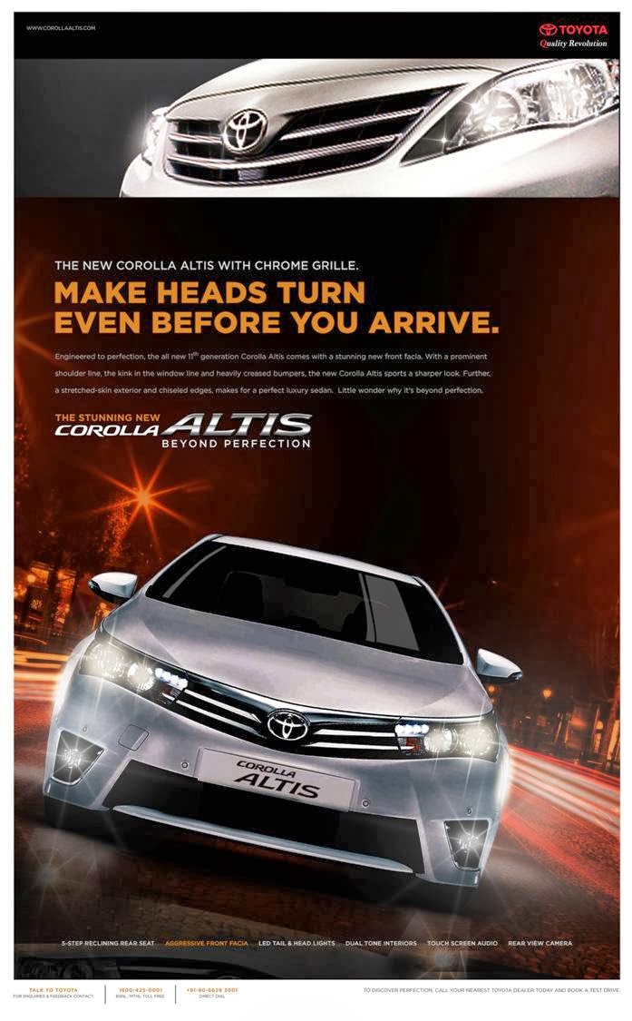 The works: Toyota Corolla launch and feature ads