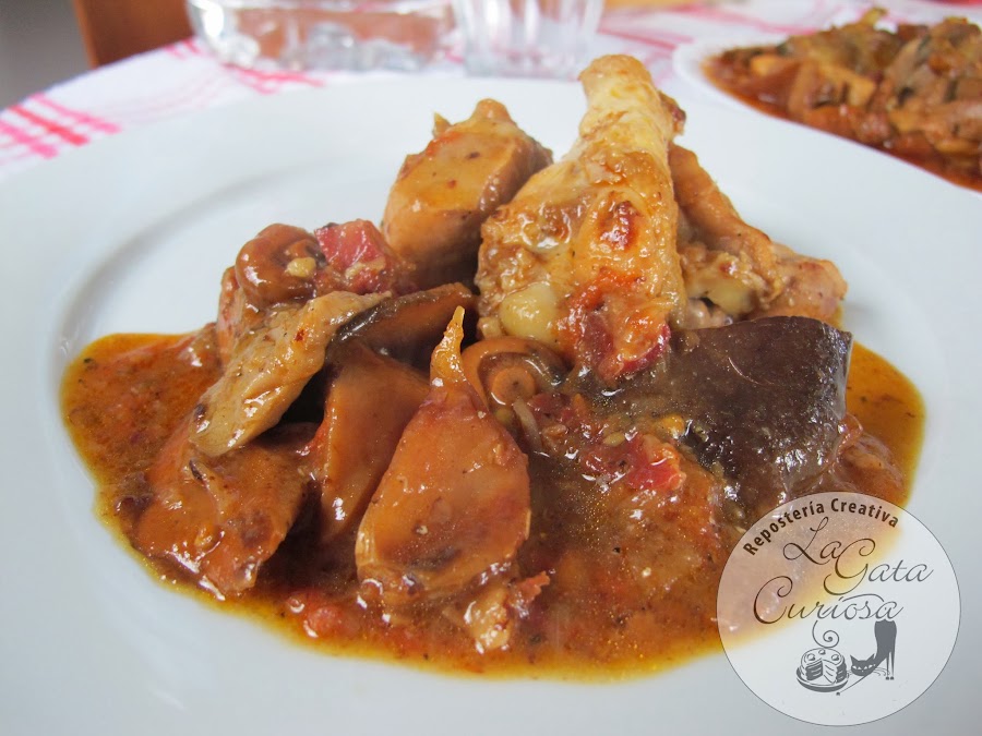 POLLO GUISADO con setas SHITAKE | Cocina