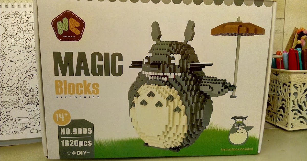 Dear Ryn's Blog: Totoro & Magic Cat Bus Nanoblock