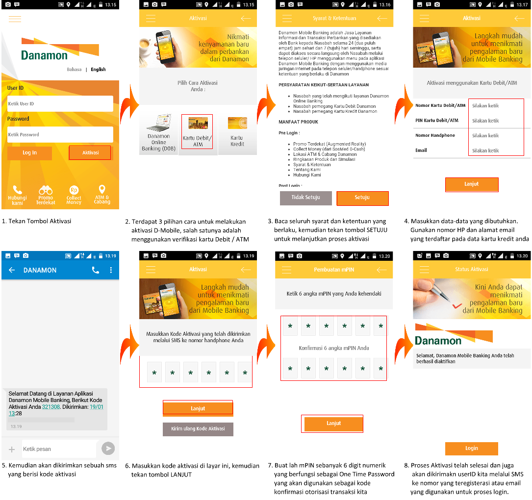 Agus Supriyanto's Blog: Cara Aktivasi Danamon Mobile Banking