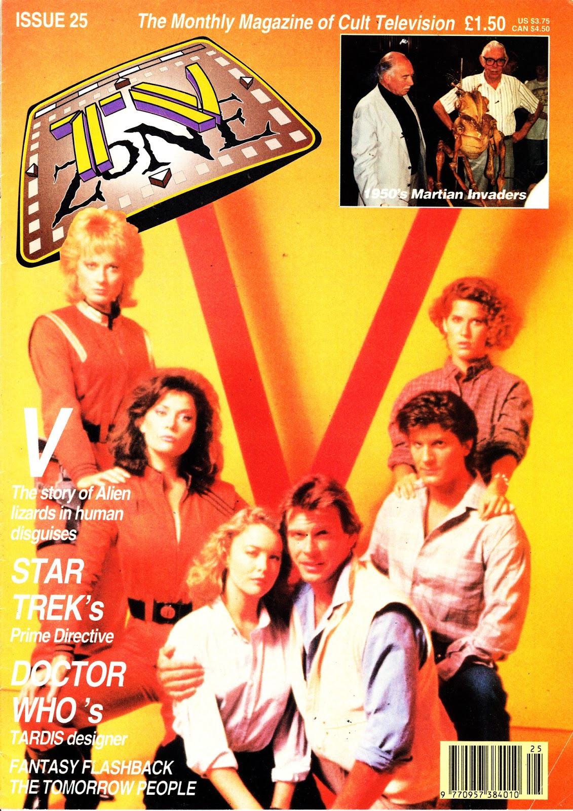 STARLOGGED - GEEK MEDIA AGAIN: 1991: 'V' in TV ZONE MAGAZINE (VISUAL ...