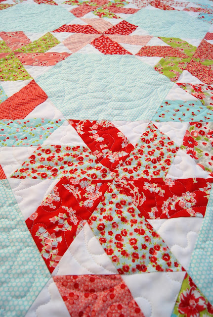 Tied with a Ribbon: Little Ruby Quilt Along - Finish - Fat Quarter Shop