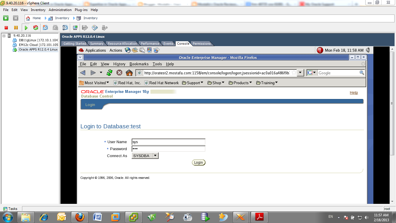 Mostafa S Oracle Reviews Enable Enterprise Manager Database Control For Oracle E Business Suite R12