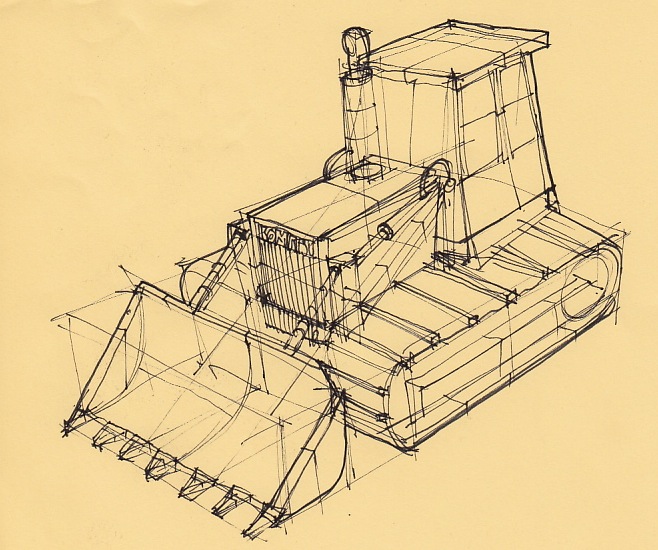 Louis learns to draw: Crawler Loader 3/4