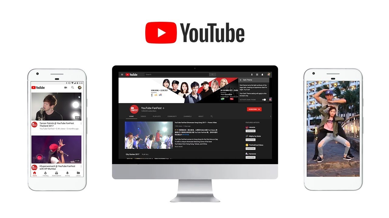 YouTube primește o nouă siglă, material design și temă întunecată pe ...