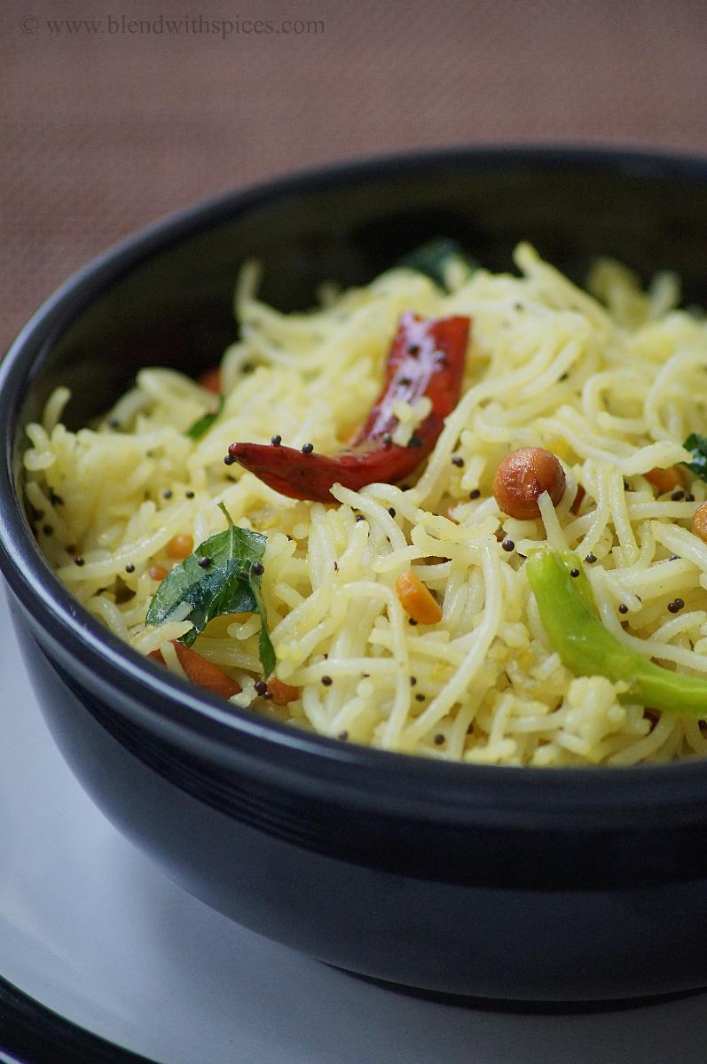 Lemon Sevai Recipe - Lemon Idiyappam Recipe - Blend with Spices