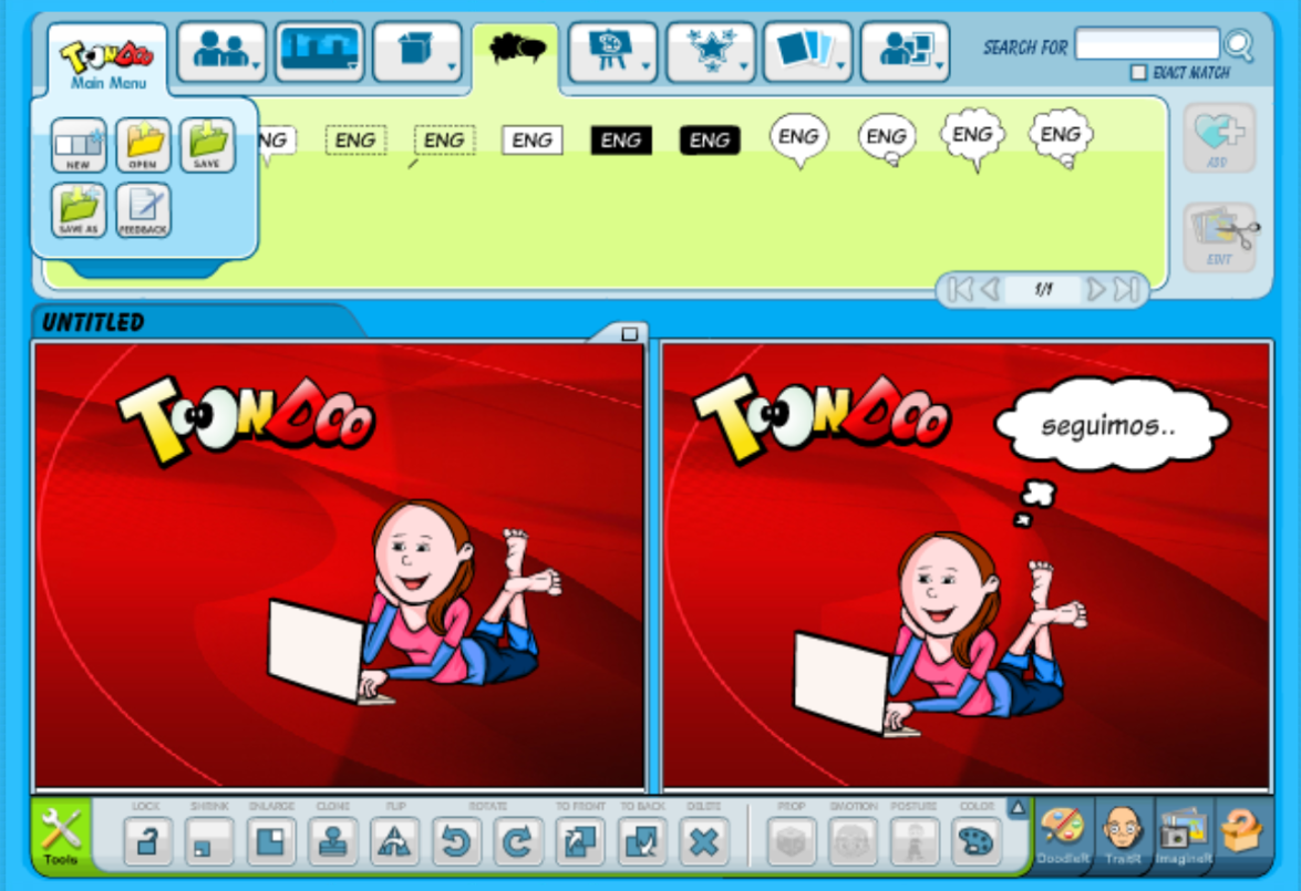 Nuestro Espacio Digital Primaria: Toondoo; Cómics.