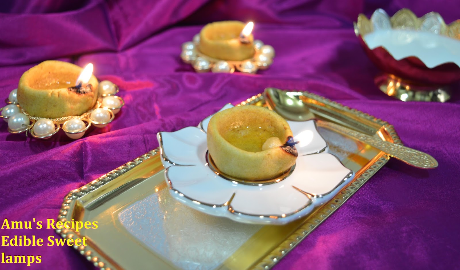 AMU'S RECIPES: Sweet Lamps (गोड दिवे)