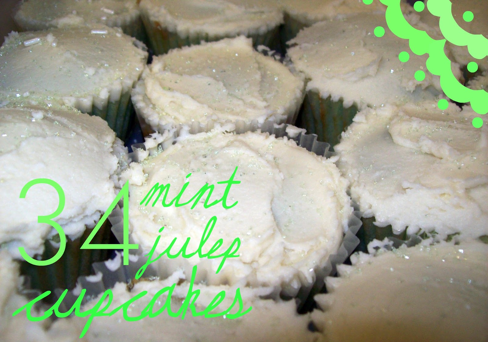 2000 Cupcake Papers 34 Mint Julep Cupcakes