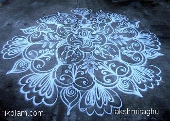 RANGOLI PHOTOS: Natural rangoli designs