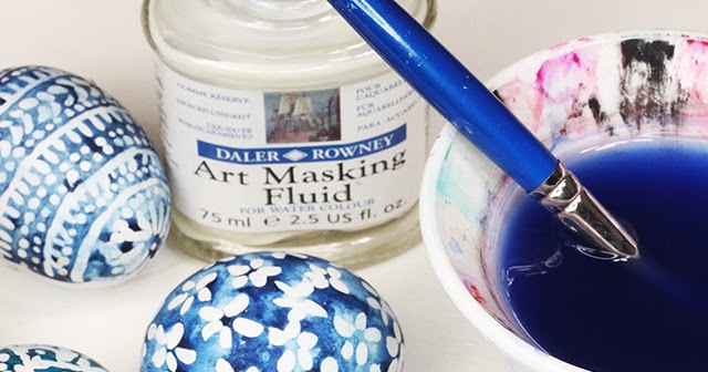 alisaburke: masking fluid easter eggs